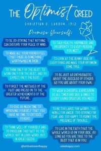 The Optimist Creed: How To Stay Positive During Tough Times